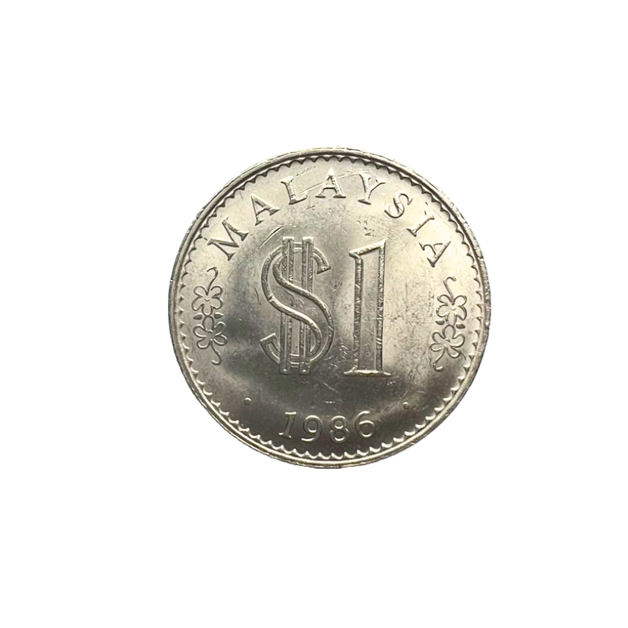 1986 Malaysian RM1 Ringgit coin | Shopee Malaysia