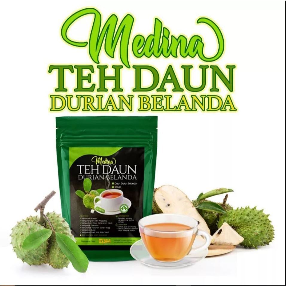 TEH DAUN DURIAN BELANDA MEDINA ORIGINAL DRI HQ READYSTOK | Shopee Malaysia