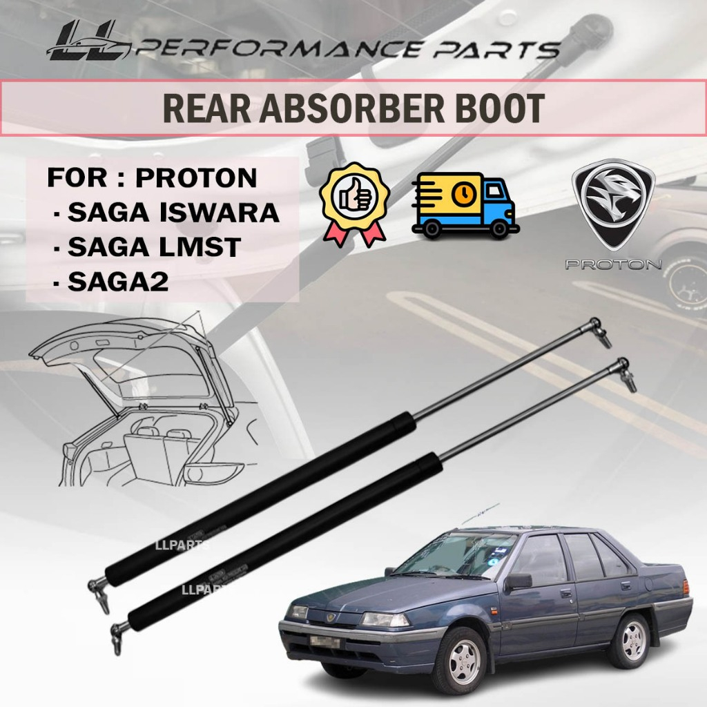 Proton Saga Iswara Aeroback Hatchback Saga2 LMST Rear Bonnet Absorber ...