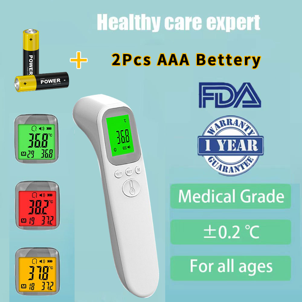 Digital Thermometer For Adults, No Touch Forehead Thermometer For Baby ...