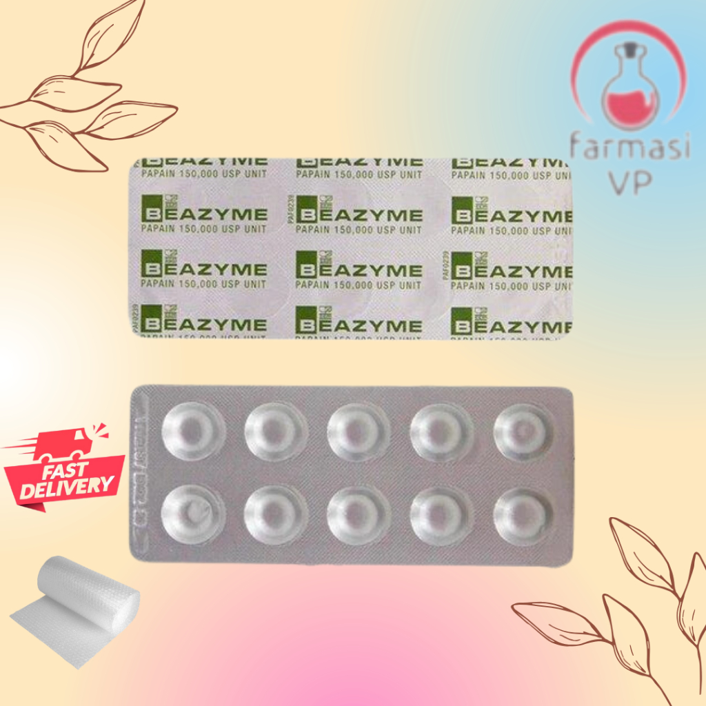 Ubat Bengkak Gusi Sakit Gigi Ubat Surut Bengkak Papain Beazyme Tab 10 biji EXP 03/27 UBAT BISUL ...