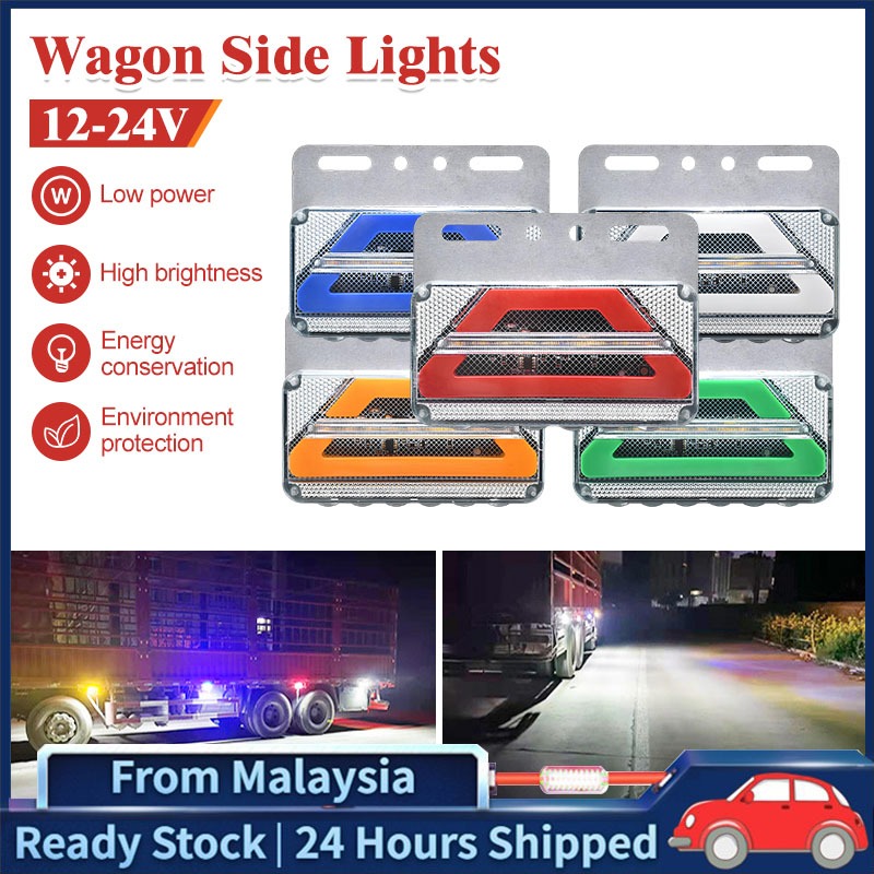 12v/24v Truck Lori Led Side Lamp Lampu Tepi Lori Lampu Body Lori Side ...
