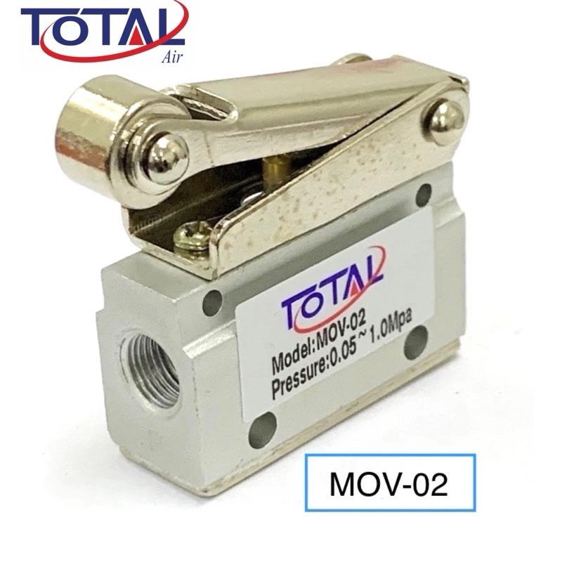 ToTal Air MOV-02 1/8” Pneumatic Roller Lever Type Mechanical Valve ...