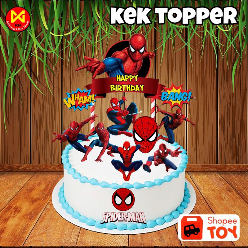 Kek Topper Spiderman 1 | Shopee Malaysia