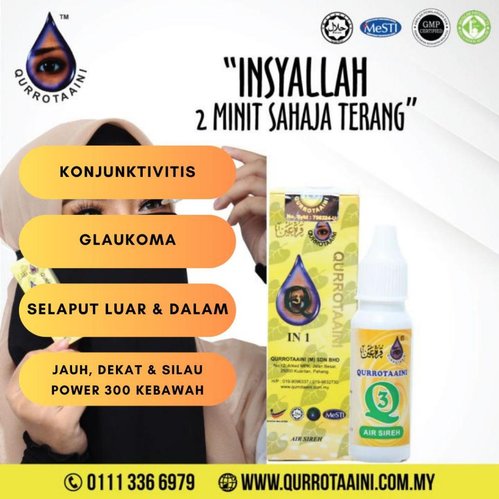 Qurrotaaini tahap 3 - Penawar Mata 15ml untuk Kabur Mata, Selaput dan ...
