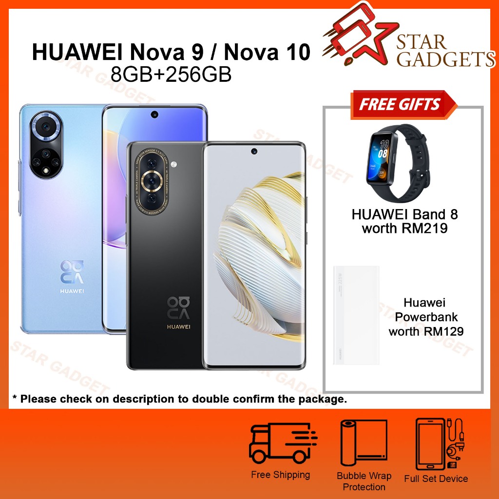 HUAWEI Nova 9 / Nova 10 Pro [8GB+256GB] | Original New Set | 1 Year Warranty | Shopee Malaysia