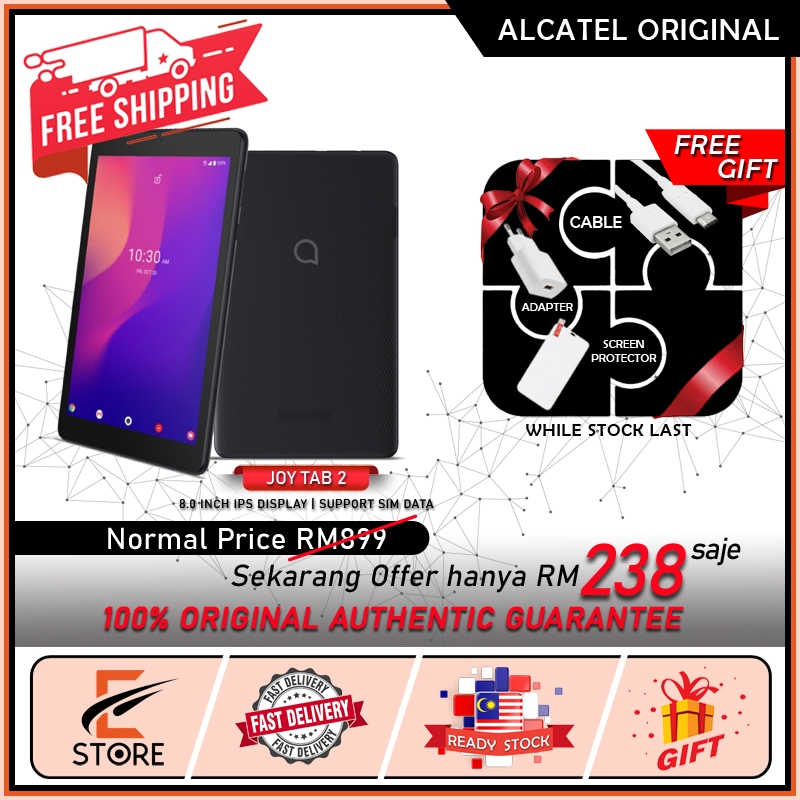 [💯ORI ALCATEL💯] ALCATEL JOY TAB 2 9032Z | 8 INCH IPS DISPLAY | GAMING ...