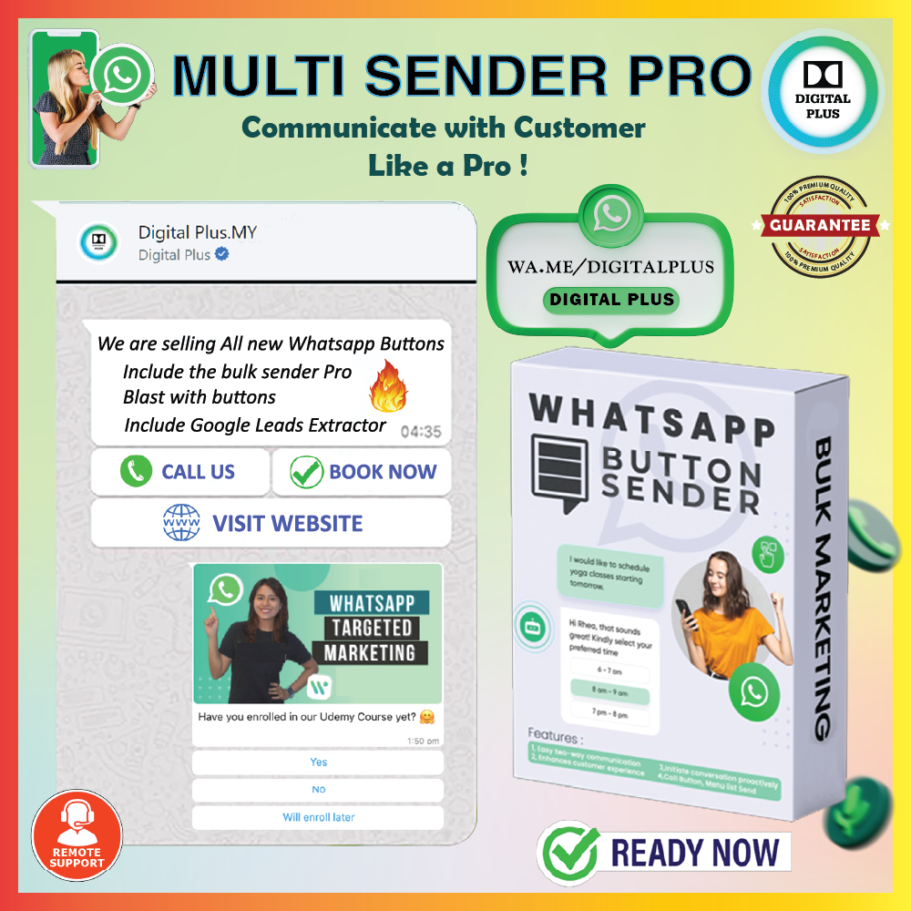 MULTI SENDER PRO | MULTI ACCOUNT WHATSAPP BLASTER [GENUINE LICENSE KEY ...