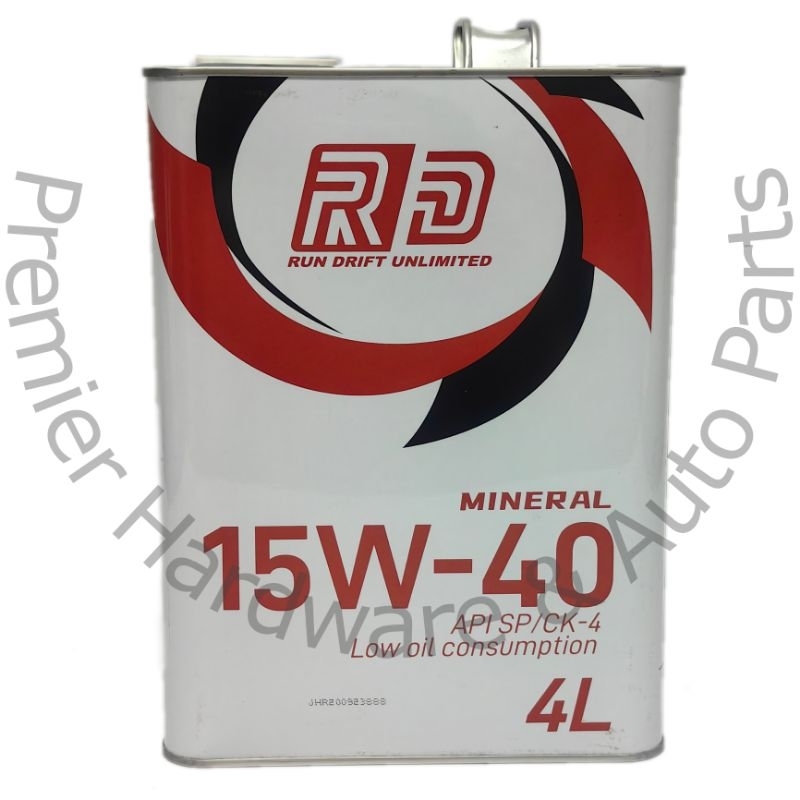 Run Drift (RD) Mineral SAE 15W-40 API SP/CK-4 Engine Oil (4 Litre ...