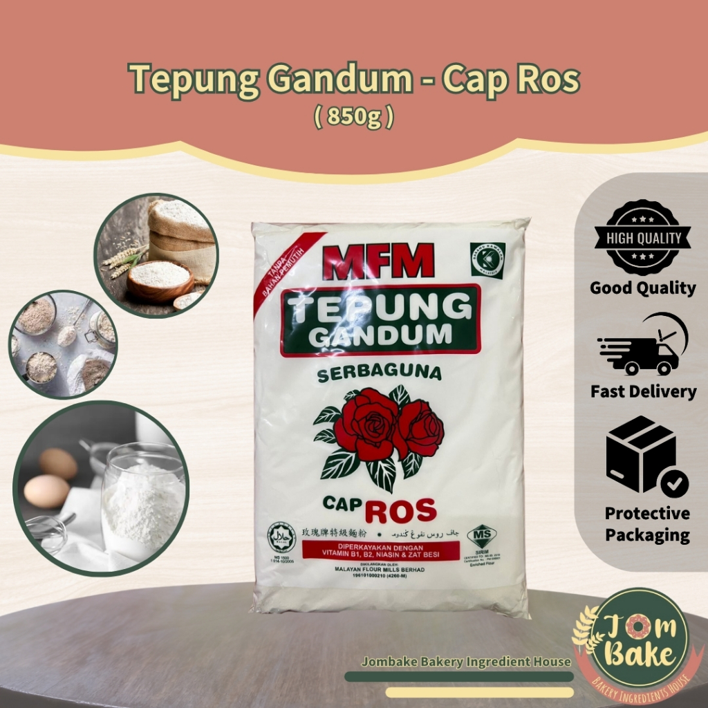 Tepung Gandum - Cap Rose [ 850g ] | Shopee Malaysia
