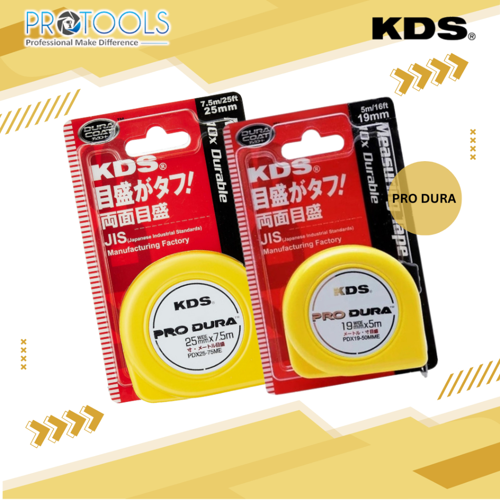KDS Pro Dura 5m/7.5m Measuring Tape Double Scale Measuring Tape (PDX19 ...