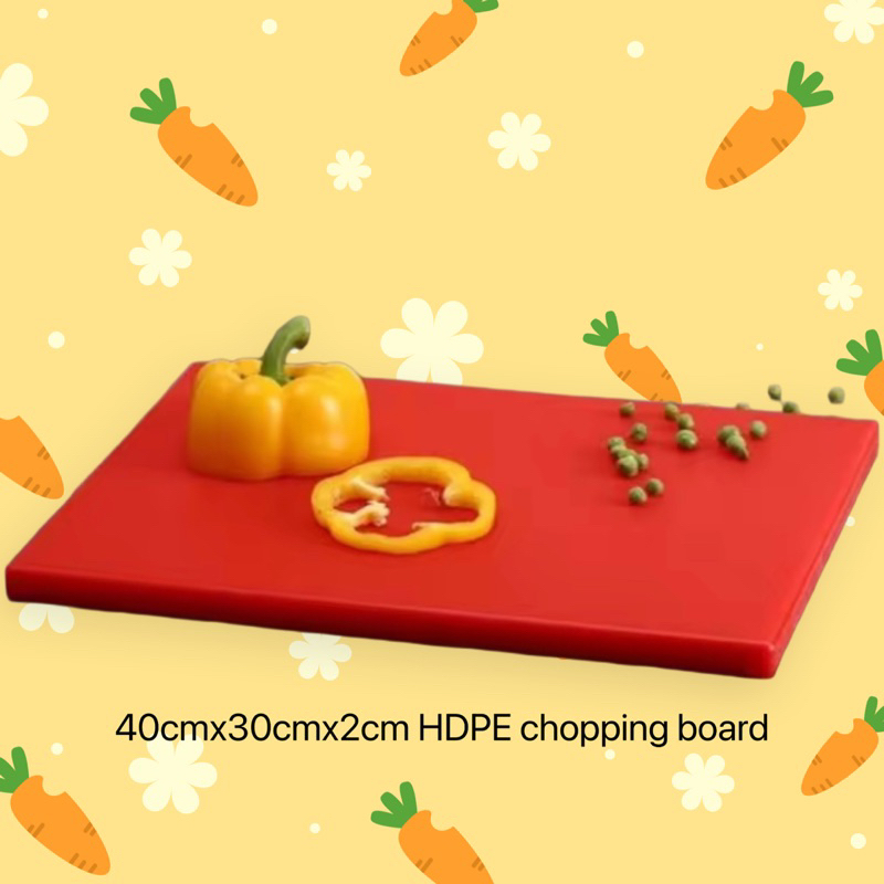 🔥READY STOCK🔥 Cutting Board | 40x30x2cm Papan potong 5 colours HDPE ...