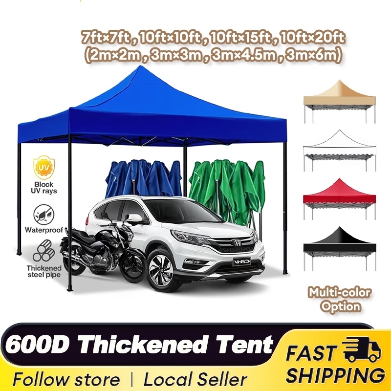 25kg 10x20Ft Roof Night Market Canopy Camping Tent Khemah Canopy Frame ...