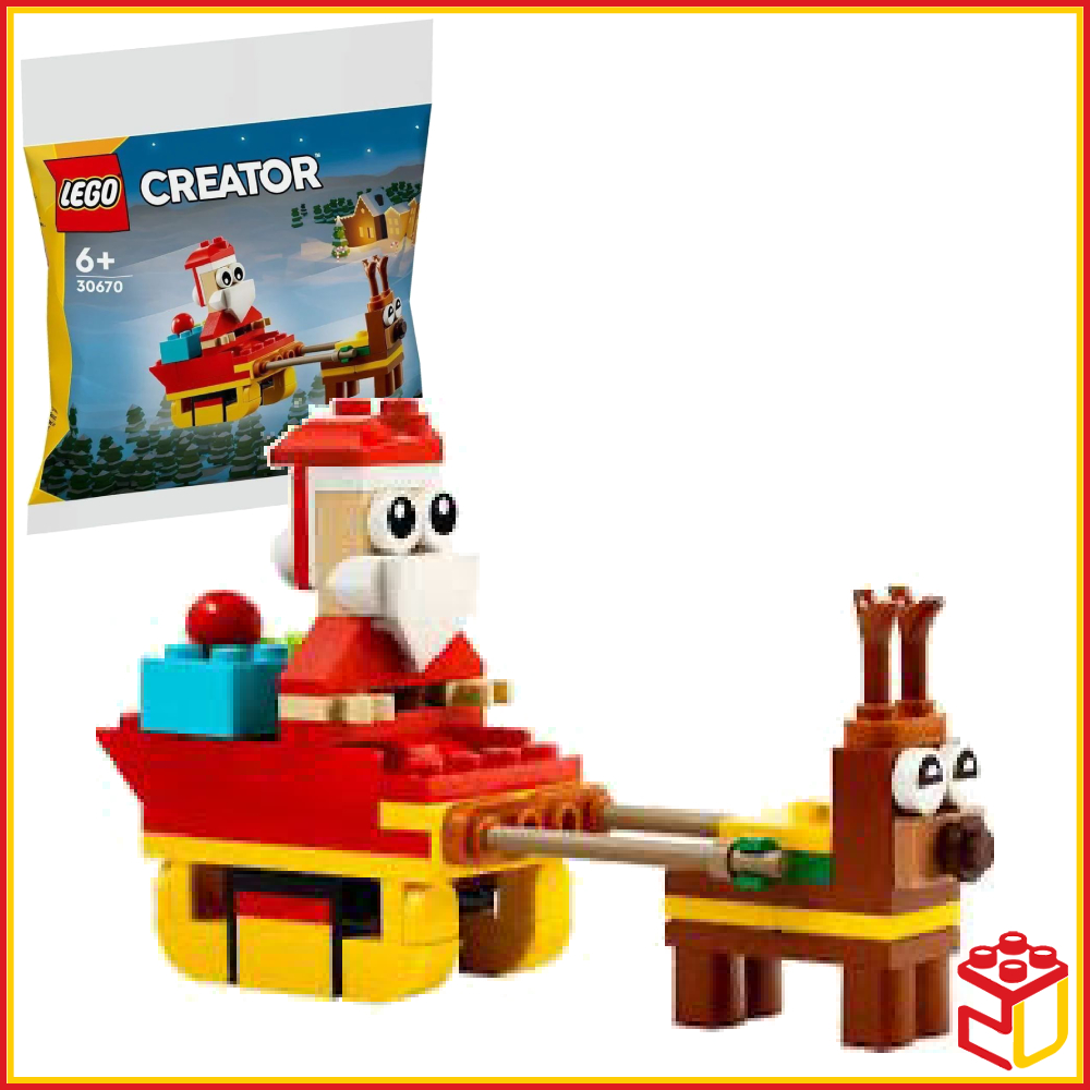 (Ready Stock) 30670 Lego Creator Santa's Sleigh Ride Building Toy (73 ...