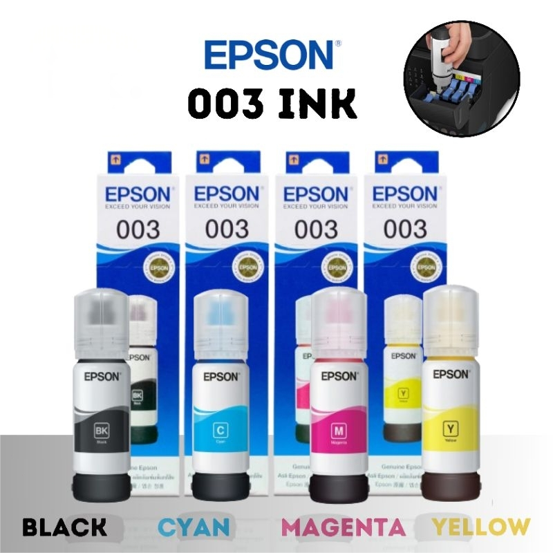 Ready Stock Original Epson 003 Ink 65ML- L1110/L3110/L3116/L3150/L3156 ...