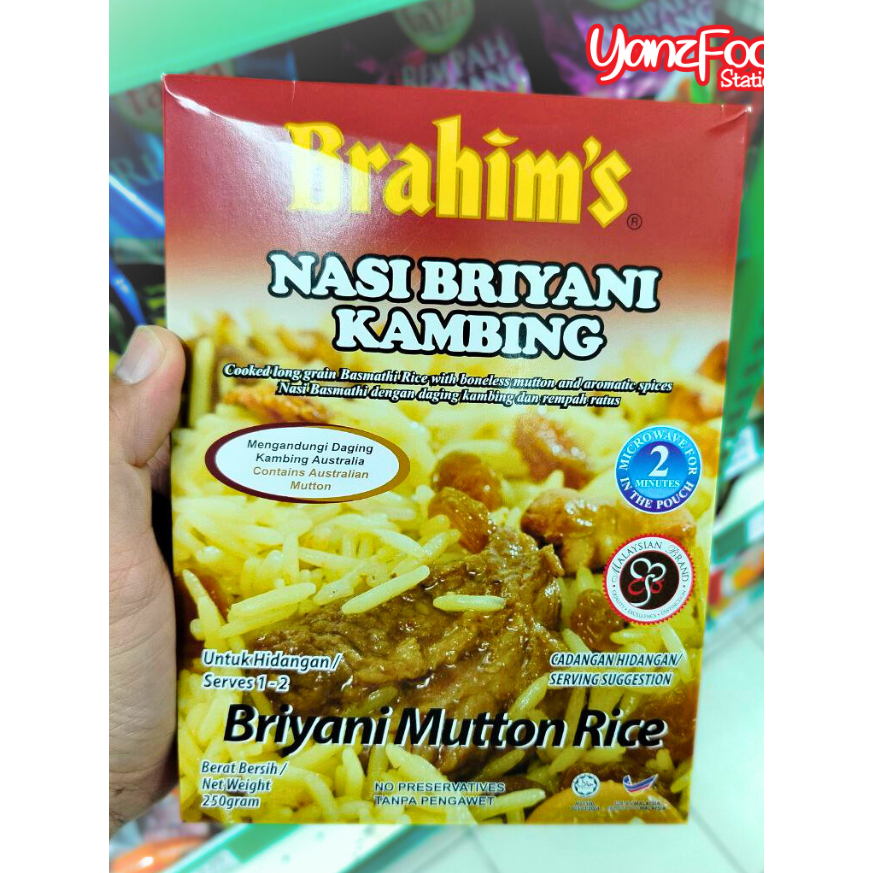 BRAHIM'S Nasi Briyani Kambing Mengandungi Daging Kambing Australia ...