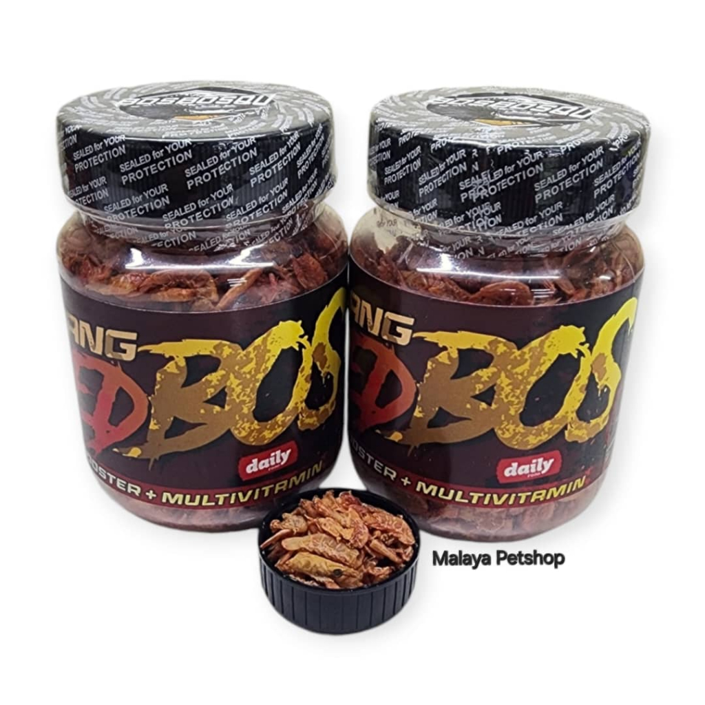 Udang Red Bos Daily 50 gram ( Udang Red Booster + Multivitamin ) Sesuai ...