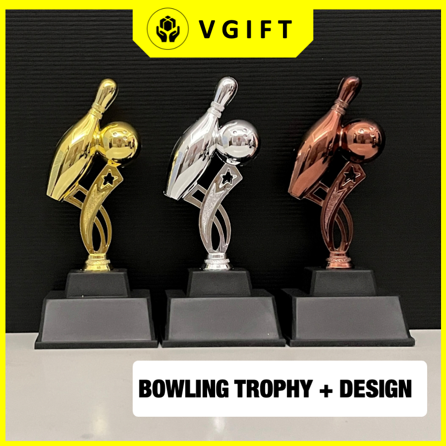 [Bowling Trophy] Bowling Trophy Award Sport Trophy. Trophy Award Piala ...