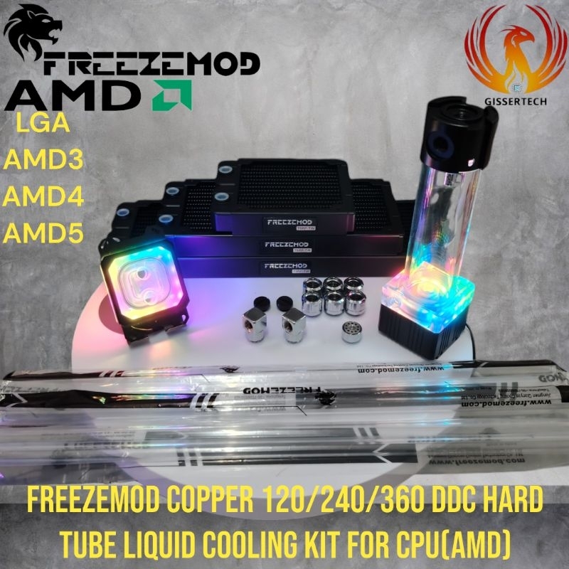 Freezemod Copper 120/240/360 DDC(Hard Tube)Liquid Cooling Kit for CPU ...