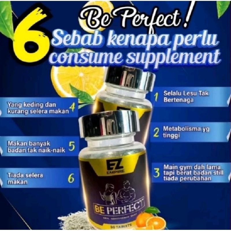 BE PERFECT WEIGHT GAIN VITAMIN BADAN GEMUK | Shopee Malaysia