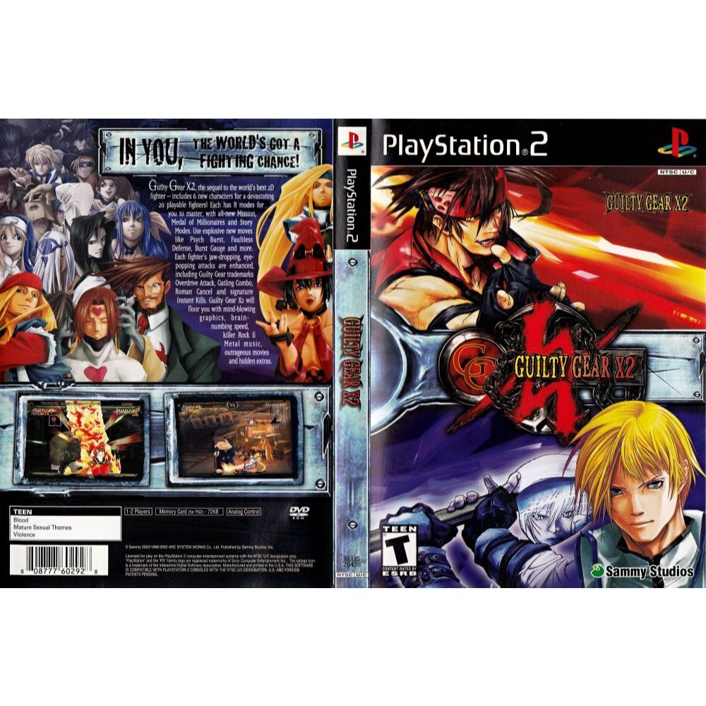 PS2 Guilty Gear X2 (DVD GAME) | Shopee Malaysia