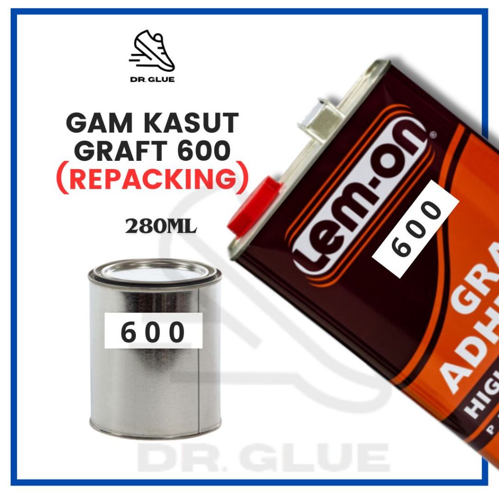 Lem-On Graft 600 / Primer 502 Shoe Adhesive Gum Kasut (280ml) for PVC ...