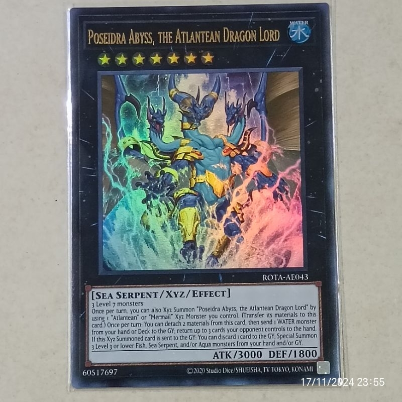 Rota-AE043 Poseidra Abyss, the Atlantean Dragon Lord (UR) | Shopee Malaysia