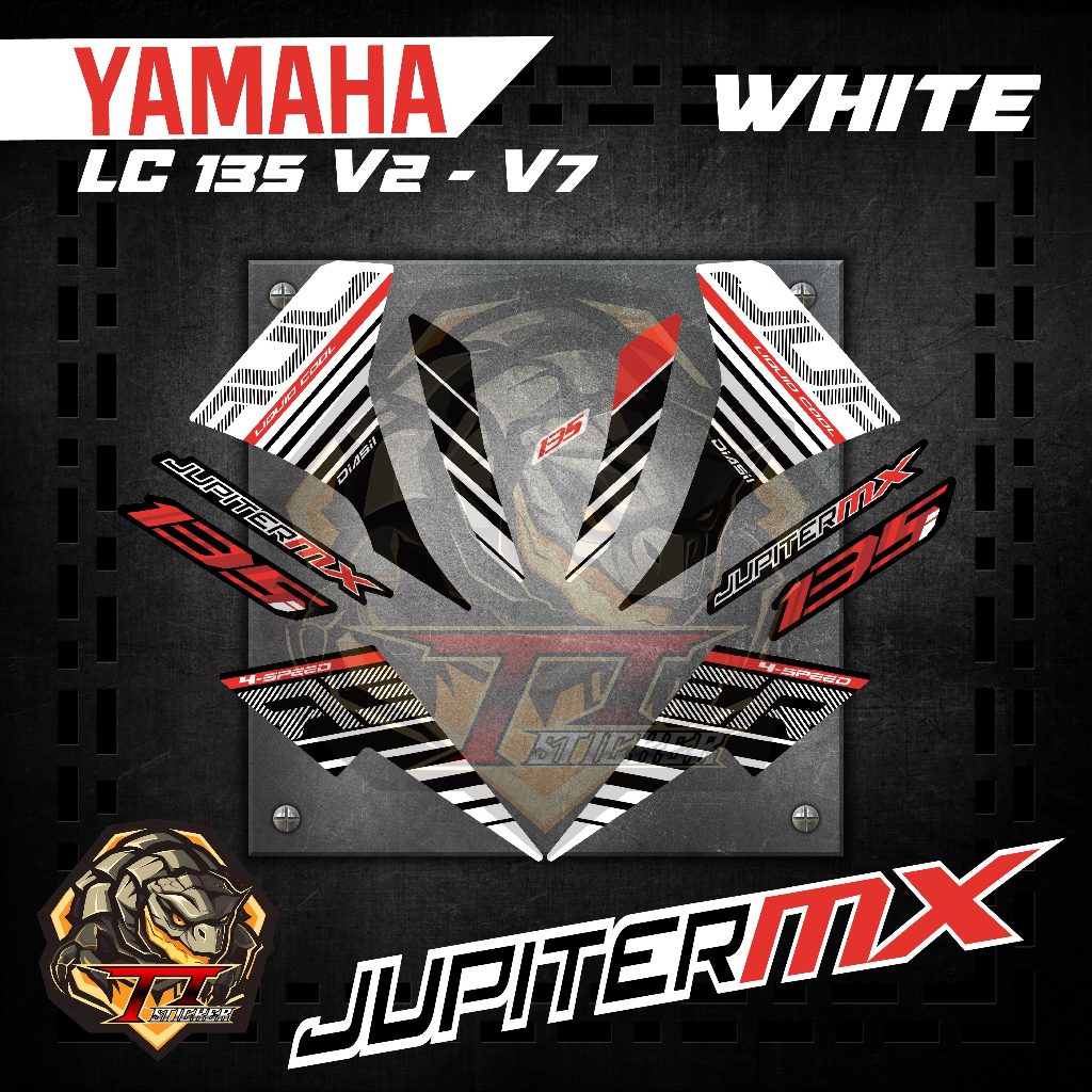 STRIPE MOTOR YAMAHA LC135 V2/V3/V4/V5/V6/V7 JUPITER MX 2015 (31) BODY ...