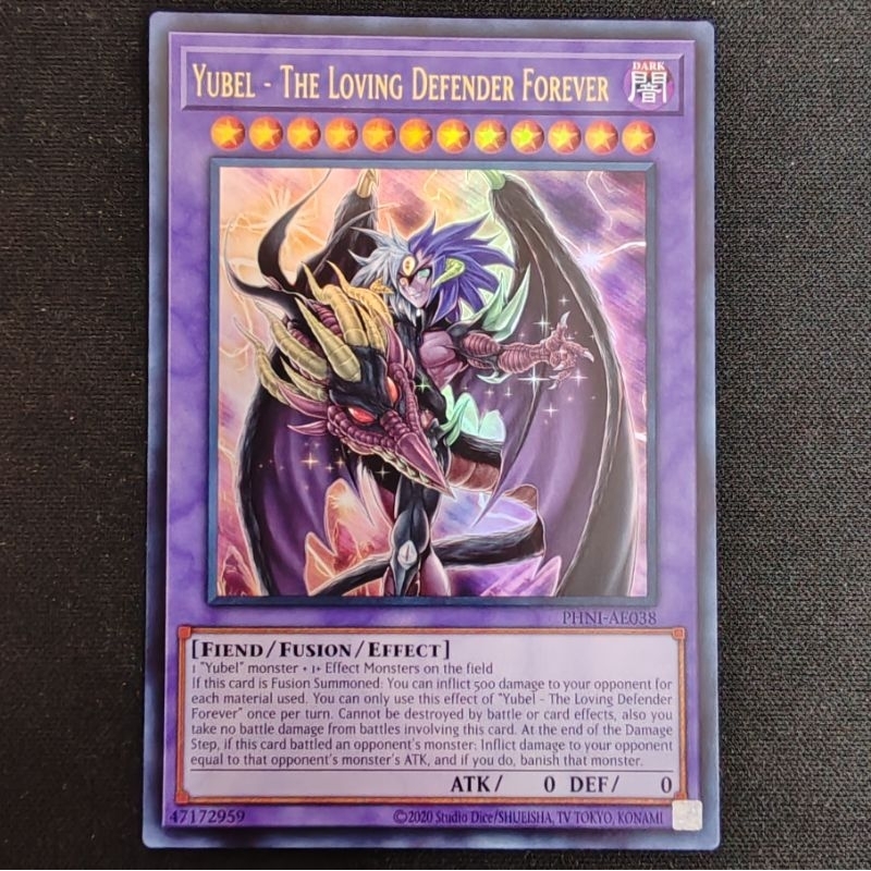 YUGIOH PHNI-AE038 YUBEL - THE LOVING DEFENDER FOREVER [UR/UTR/SER ...
