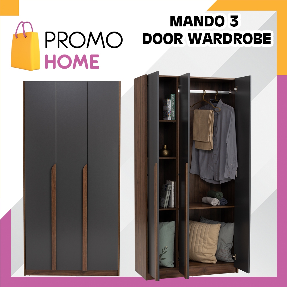 MANDO 3 DOOR WARDROBE 170/172 | Shopee Malaysia