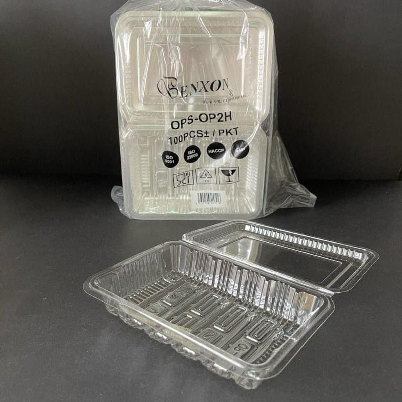 BENXON Plastik Clean Food Box OPS-OP1H/OP2H/OP3H Bekas Makanan (100pcs ...