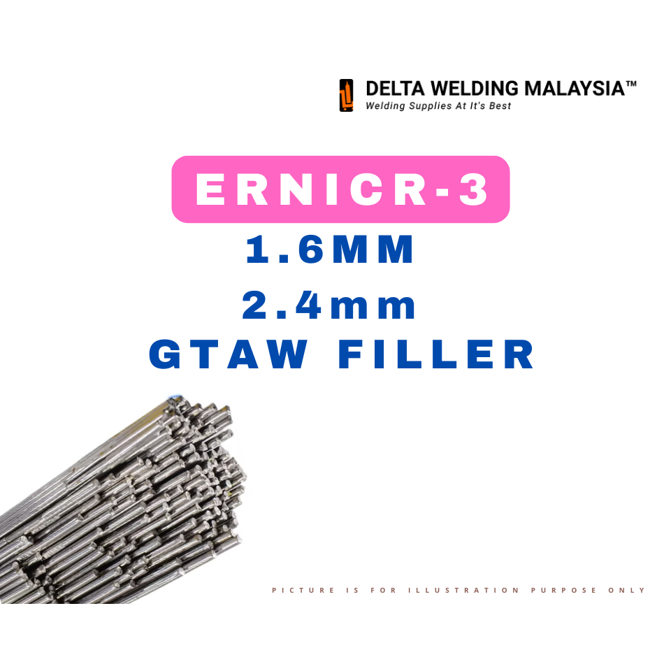 1KG X 1.6MM/ 2.4MM - ERNiCr-3 TIG filler rod Malaysia GTAW | Shopee ...