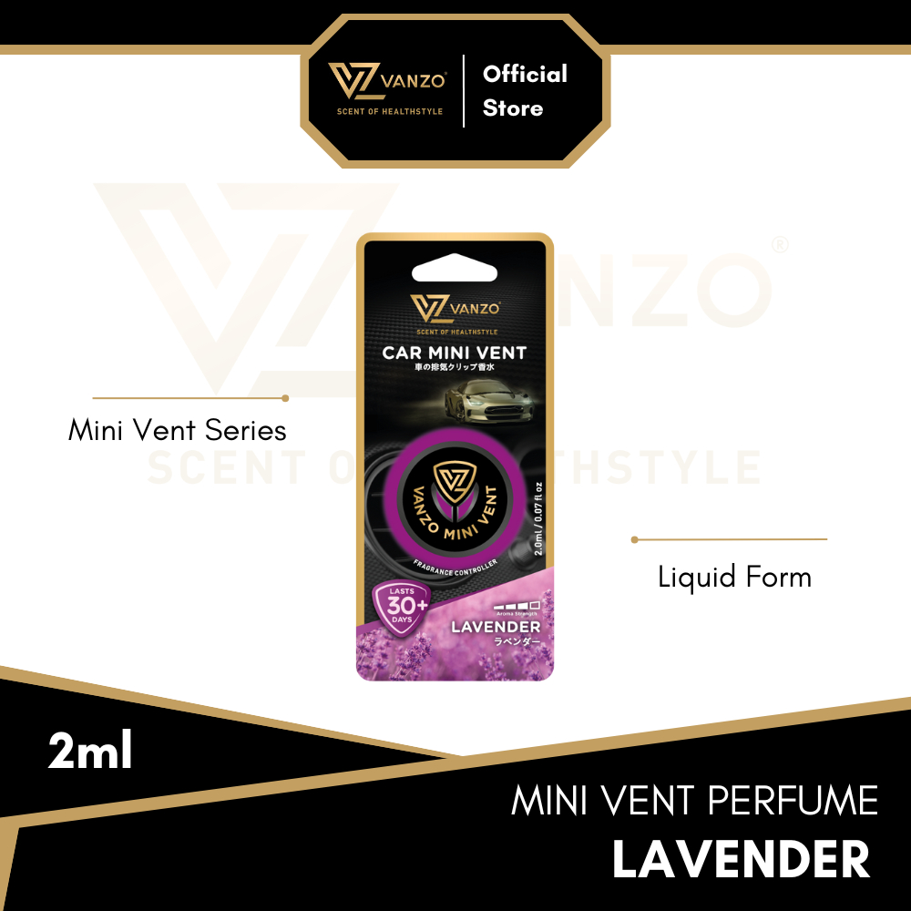 VANZO Car Mini Vent Perfume - Lavender (2ml) | Shopee Malaysia