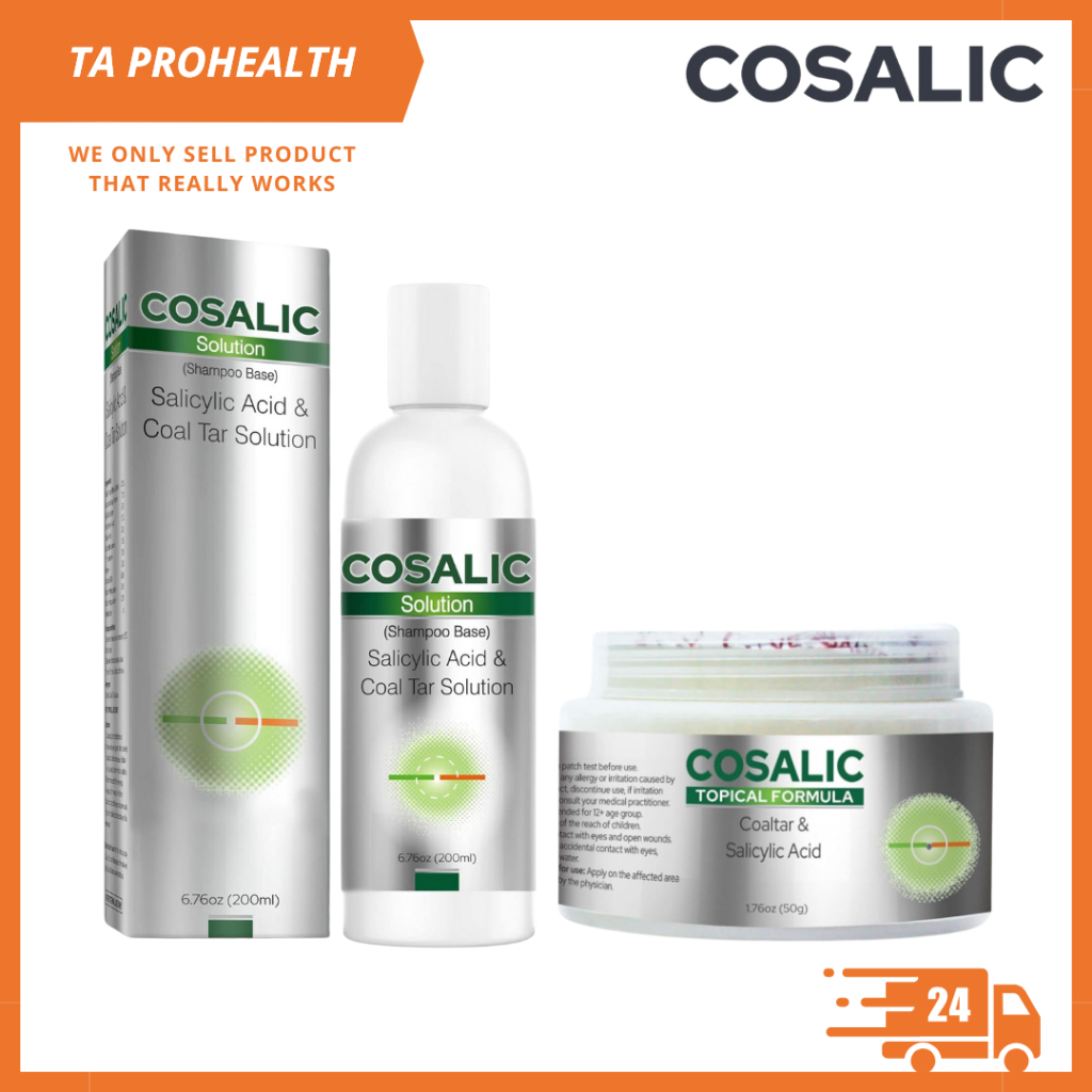 Cosalic Solution Salicylic Acid & Coal Tar Solution Shampoo Psoriasis ...