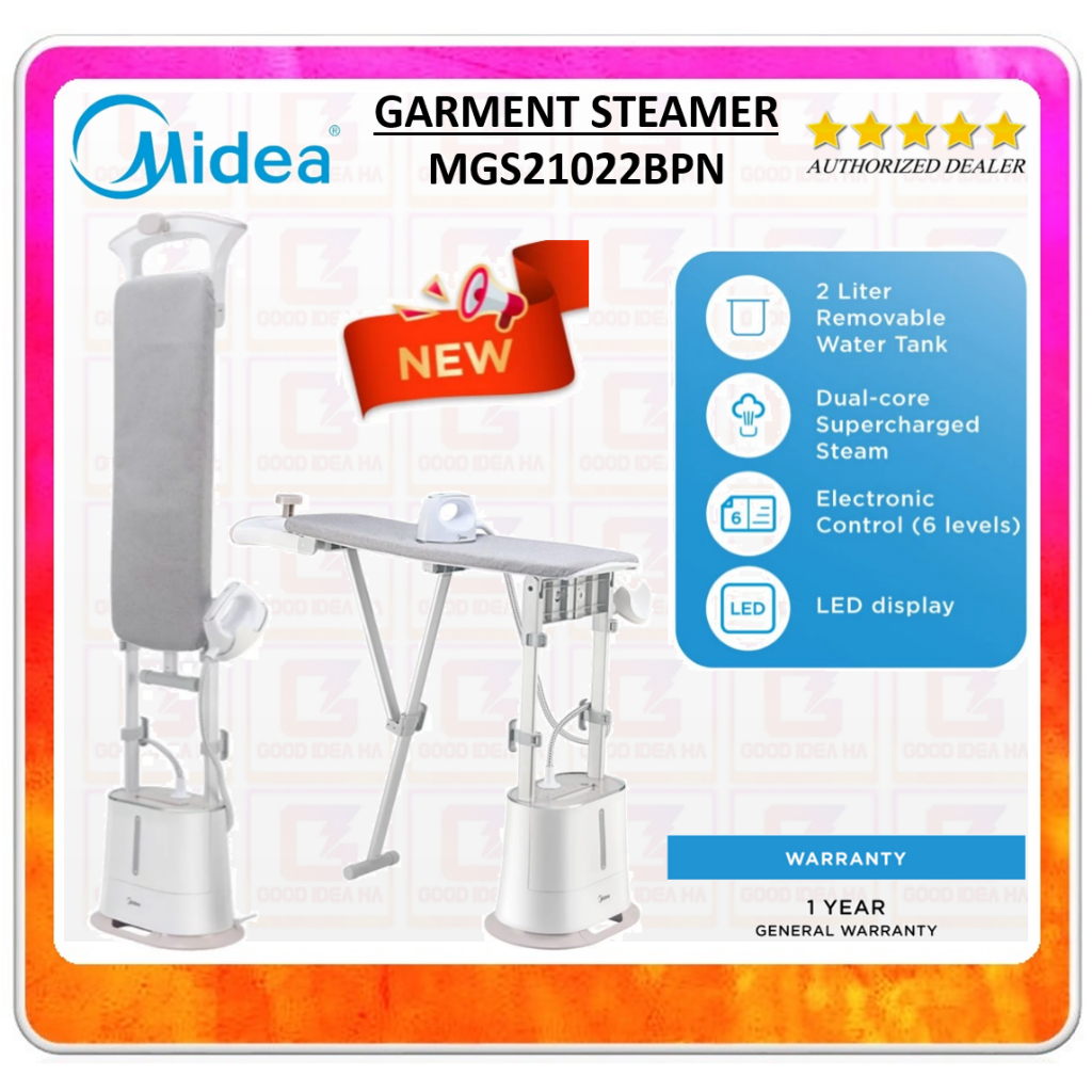 Midea MGS21022BPN Garment Steamer With Ironing Board | Shopee Malaysia
