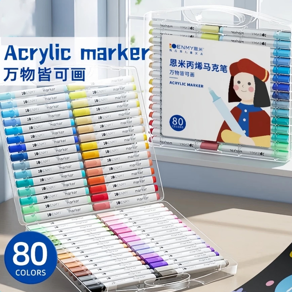 Acrylic Markers Pen Penanda Enmy Lukisan Cat Akrilik Lukisan Seni ...