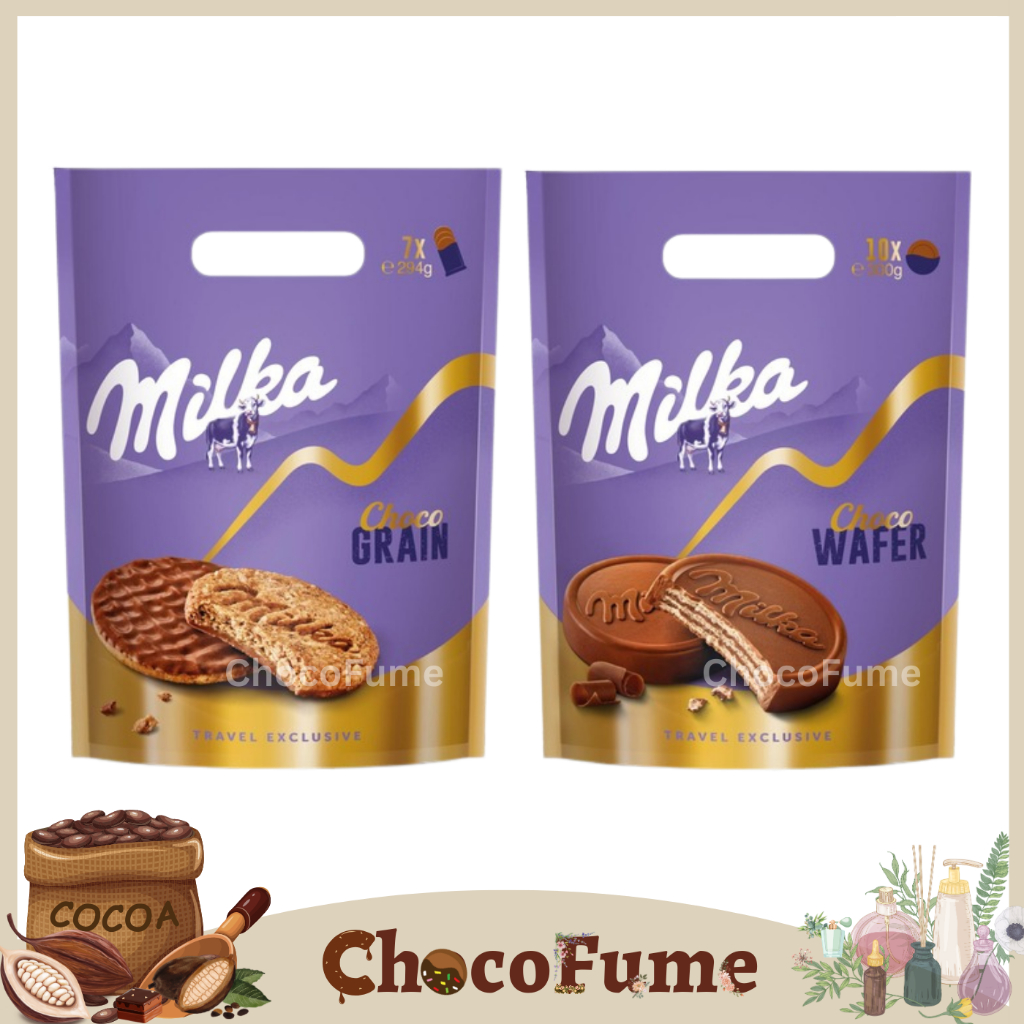 Milka Biscuit Collection Choco Wafer 300g/ Choco Grains 297g | Shopee ...