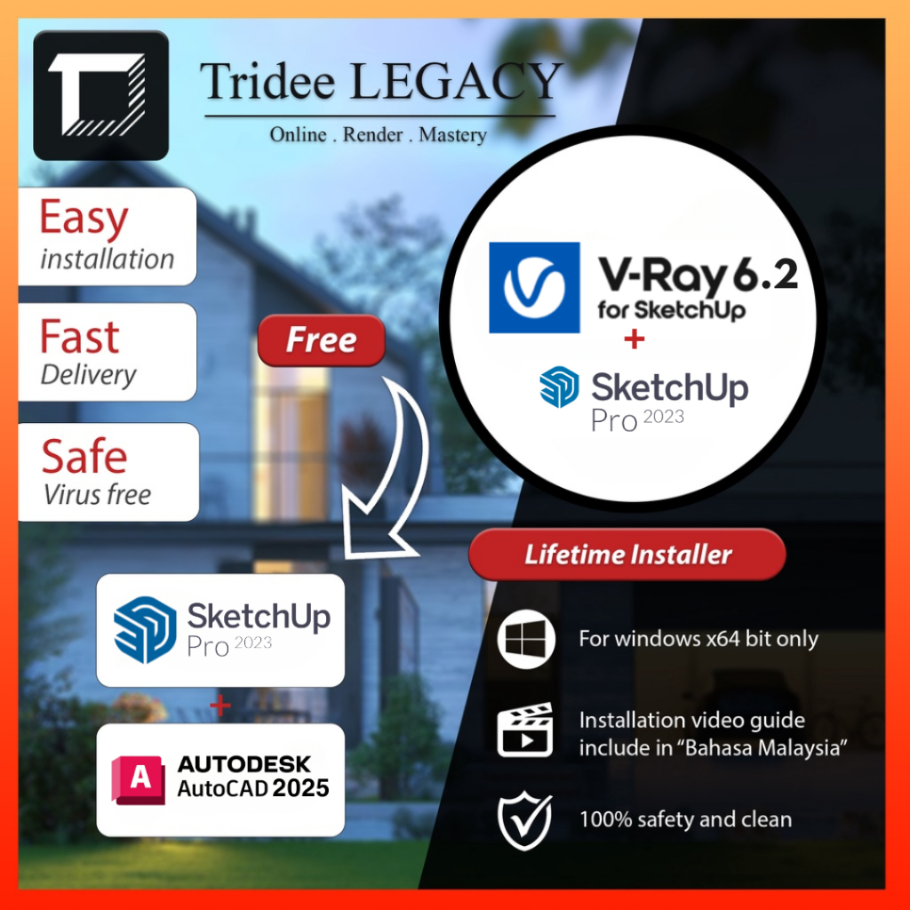 [NEW] BUY VRAY 6.2/ENSCAPE 4.1 FREE Sketchup2023 (latest update ...