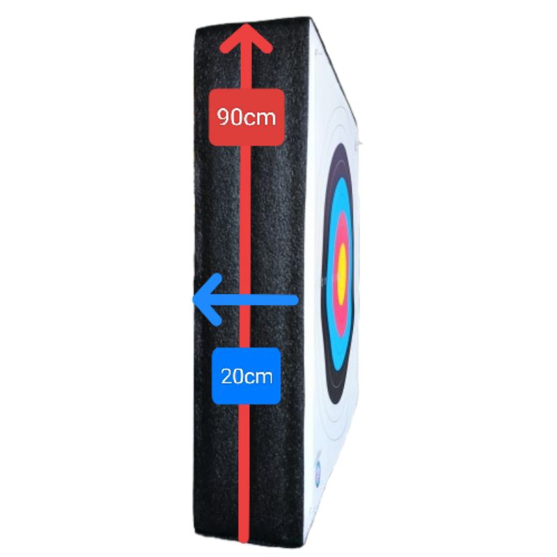 ARCHERY TARGET BUTT DIMENSION 90CM x 20CM + FREE TARGET FACE (MAXIMUM 1 ...