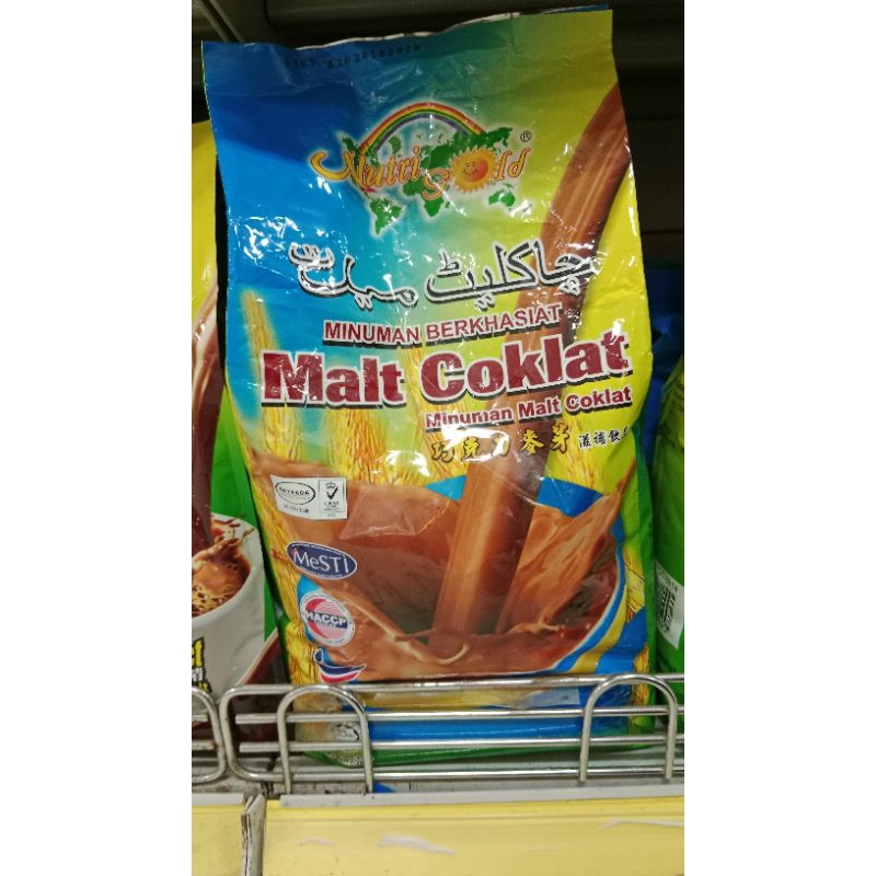 Nutrigold Chocolate Malt Drink Minuman Malt Coklat Halal 1 kg | Shopee Malaysia