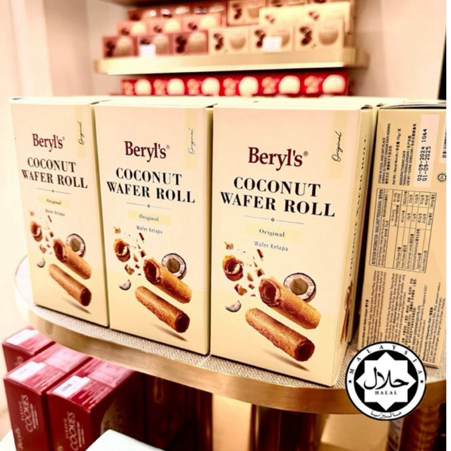 Beryl’s Coconut Wafer Roll Original/Milk Chocolate | Shopee Malaysia