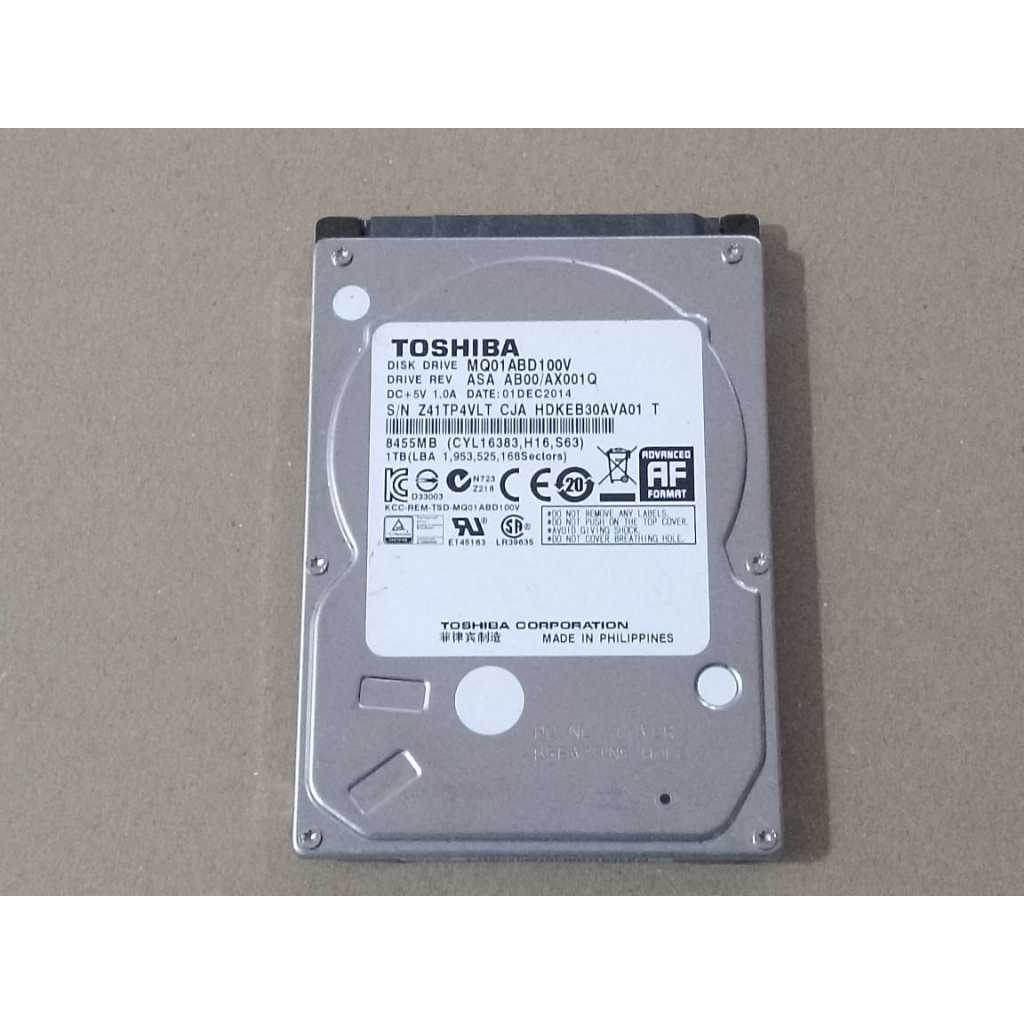 TOSHIBA HDD 1 TB ,MQ01ABD100V, MQ01ABD100, HITACHI HDD 250GB, H2T2501672SEA, HTS543225L9A300,(KN ...