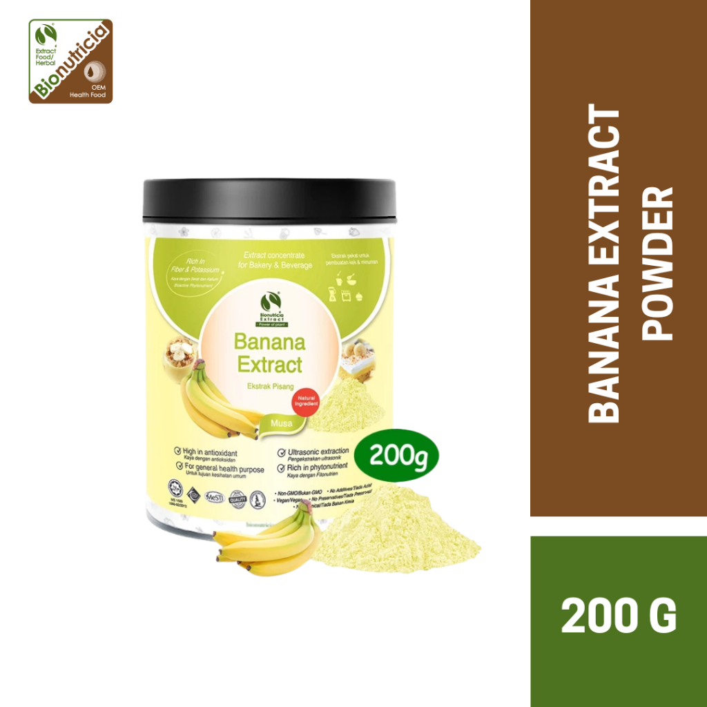 Bionutricia Banana Musa Extract Powder (200g) | high in fiber | Shopee ...