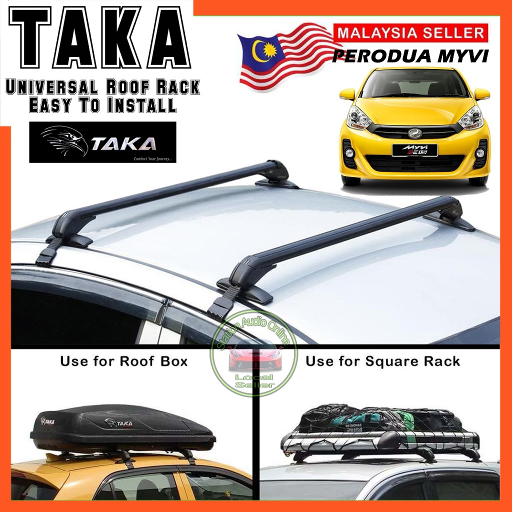 Perodua Myvi Universal Roof Rack Luggage Car Top Carrier Cargo Box ...