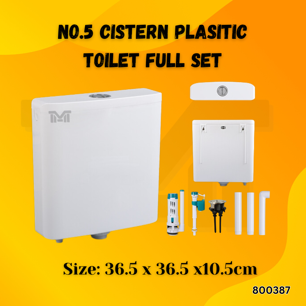 PVC Middle LEVEL Cistern Toilet Water Tank Plastic Water Tank Button ...