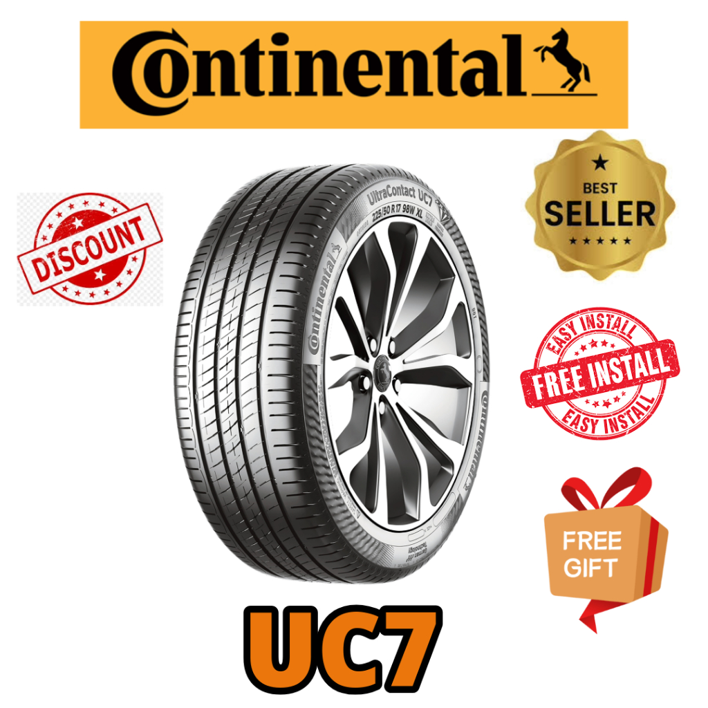 235/50/18 225/45/18 CONTINENTAL ULTRA CONTACT UC7 PTSTYRE (INSTALLATION & DELIVERY) (100% New ...
