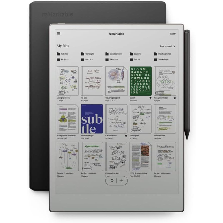 reMarkable Paper Pro Bundle (11.8" reMarkable Pro, Premium Leather Book ...