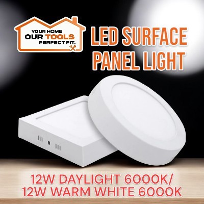 LED SURFACE PANEL LIGHT 12W/18W/24W LAMPU SILING DOWNLIGHT | Shopee ...