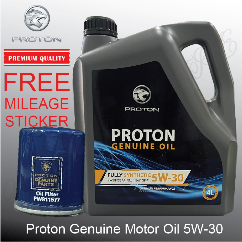 ORIGINAL PROTON FULLY 5W30 4L SAGA PERSONA VVT FLX FL BLM IRIZ EXORA PREVE GEN2 WIRA WAJA ENGINE ...