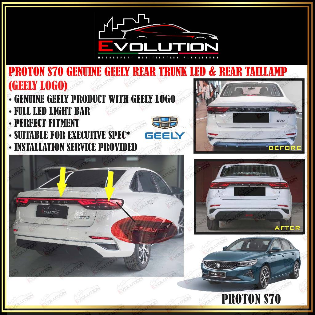 [100%GENUINEPRODUCT] PROTON S70 REAR TRUNK LED REAR BOOT LIGHT BAR ...